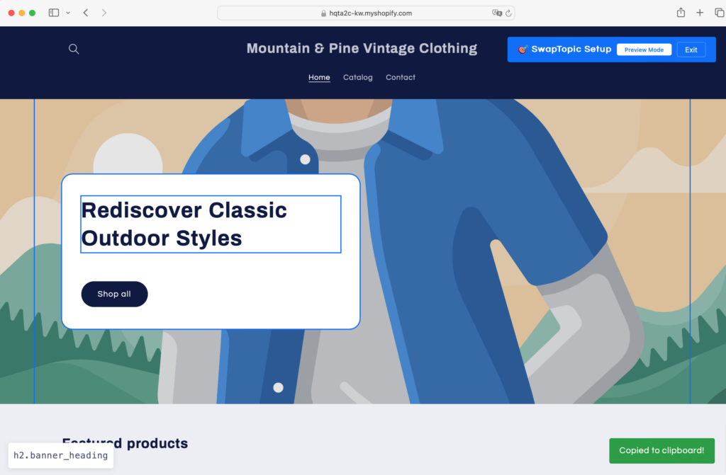 Selecting Elements for Personalization - SwapTopic Selecting Elements for Personalization - SwapTopic